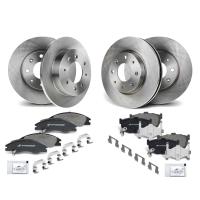 China Front & Rear Disc Brake Rotors & Ceramic Brake Pads for Kia Spectra 2004-2009 for sale