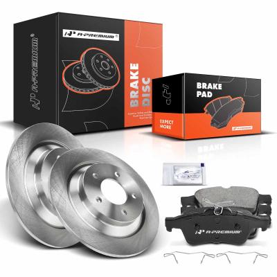 China Rear Disc Brake Rotors & Ceramic Brake Pads for Mazda 5 06-10 12-17 L4 2.3L 2.5L for sale