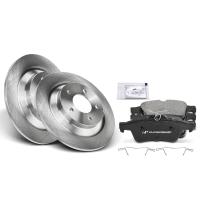 China Rear Disc Brake Rotors & Ceramic Brake Pads for Mazda 5 06-10 12-17 L4 2.3L 2.5L for sale