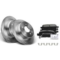 China Rear Disc Brake Rotors & Ceramic Brake Pads for Nissan Altima 2002-2020 Juke for sale