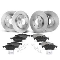 China Front & Rear Disc Brake Rotors & Ceramic Brake Pads for Mazda 3 2005-2013 2.0L for sale