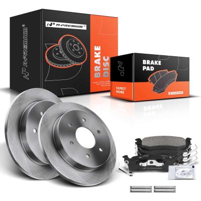 China Rear Disc Brake Rotors & Ceramic Brake Pads for Nissan Armada INFINITI V8 5.6L for sale