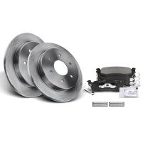 China Rear Disc Brake Rotors & Ceramic Brake Pads for Nissan Armada INFINITI V8 5.6L for sale