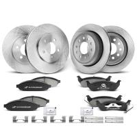 China Front & Rear Disc Brake Rotors & Ceramic Brake Pads for Lincoln Town Car 03-11 for sale