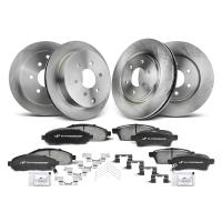 China Front & Rear Disc Brake Rotors & Ceramic Brake Pads for Nissan Frontier Suzuki for sale