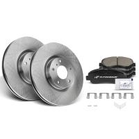 China Front Disc Brake Rotors & Ceramic Brake Pads for Nissan Maxima 2009-2017 V6 3.5L for sale