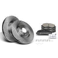 China Front Disc Brake Rotors & Ceramic Brake Pads for Nissan Maxima 09-14 16-18 Sedan for sale