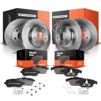 China Front & Rear Disc Brake Rotors & Ceramic Brake Pads for Mercedes-Benz C300 08-12 for sale