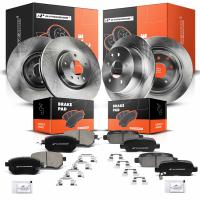 China Front & Rear Disc Brake Rotors & Ceramic Brake Pads for Nissan Altima 2004-2008 for sale