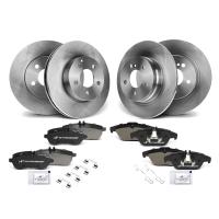 China Front & Rear Disc Brake Rotors & Ceramic Brake Pads for Mercedes-Benz C300 08-12 for sale