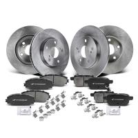China Front & Rear Disc Brake Rotors & Ceramic Brake Pads for Scion xB 2008-2015 2.4L for sale