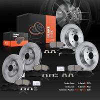 China Front & Rear Disc Brake Rotors & Ceramic Brake Pads for Nissan Maxima V6 3.5L for sale