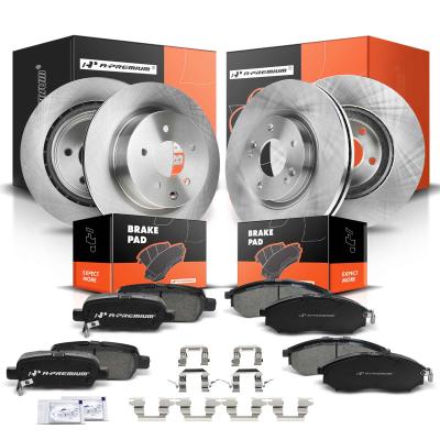 China Front & Rear Disc Brake Rotors & Ceramic Brake Pads for Nissan 350Z INFINITI G25 for sale
