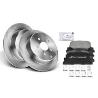 China Rear Disc Brake Rotors & Ceramic Brake Pads for Scion tC 2005-2010 2.4L for sale