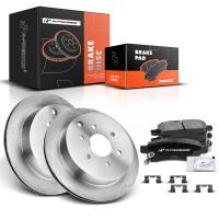 China Rear Disc Brake Rotors & Ceramic Brake Pads for Nissan Frontier 2005-2019 for sale