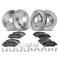 China Front & Rear Disc Brake Rotors & Ceramic Brake Pads for Nissan Rogue 08-13 2.5L for sale