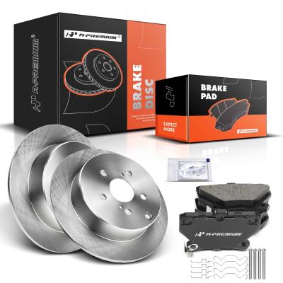 China Rear Disc Brake Rotors & Ceramic Brake Pads for Toyota Matrix XRS 03-08 Pontiac for sale