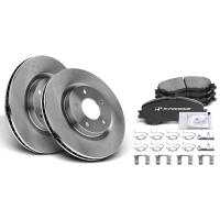 China Front Disc Brake Rotors & Ceramic Brake Pads for Nissan Rogue 04-17 2.0L 2.5L for sale