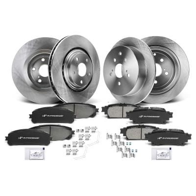 China Front & Rear Disc Brake Rotors & Ceramic Brake Pads for Toyota Highlander Lexus for sale
