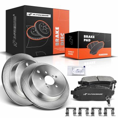 China Rear Disc Brake Rotors & Ceramic Brake Pads for Subaru Outback 10-14 BRZ Scion for sale
