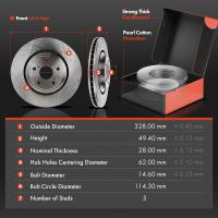 China Front & Rear Disc Brake Rotors & Ceramic Brake Pads for Toyota Highlander Lexus for sale