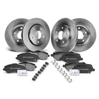 China Front & Rear Disc Brake Rotors & Ceramic Brake Pads for Dodge Grand Caravan Ram for sale