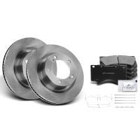 China Front Disc Brake Rotors & Ceramic Brake Pads for Toyota Land Cruiser Lexus LX570 for sale