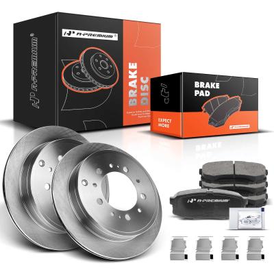 China Rear Disc Brake Rotors & Ceramic Brake Pads for Toyota Land Cruiser 08-21 Lexus for sale