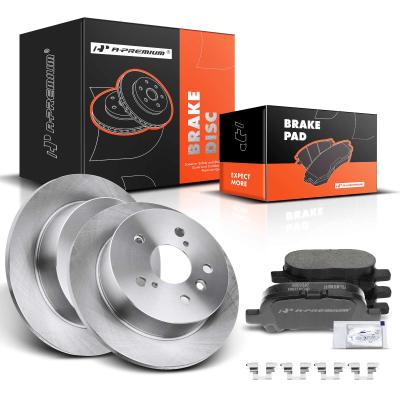 China Rear Disc Brake Rotors & Ceramic Brake Pads for Toyota Avalon 05-07 Camry Solara for sale
