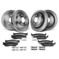 China Front & Rear Disc Brake Rotors & Ceramic Brake Pads for Dodge Ram 1500 for sale