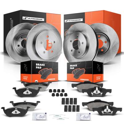 China Front & Rear Disc Brake Rotors & Ceramic Brake Pads for Ford Escape Mercury for sale