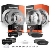 China Front & Rear Disc Brake Rotors & Ceramic Brake Pads for Toyota Land Cruiser Lexus for sale
