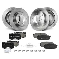 China Front & Rear Disc Brake Rotors & Ceramic Brake Pads for Toyota Land Cruiser Lexus for sale