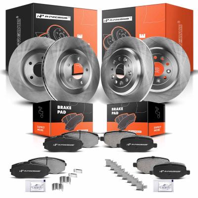 China Front & Rear Disc Brake Rotors & Ceramic Brake Pads for Ford Edge Lincoln 11-14 for sale