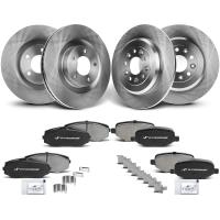 China Front & Rear Disc Brake Rotors & Ceramic Brake Pads for Ford Edge Lincoln 11-14 for sale