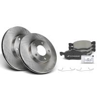 China Front Disc Brake Rotors & Ceramic Brake Pads for Ford Escape Mazda Mercury for sale