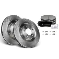 China Front Disc Brake Rotors & Ceramic Brake Pads for Ford Edge 2007-2014 Lincoln MKX for sale