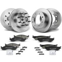 China Front & Rear Disc Brake Rotors & Ceramic Brake Pads for Ford E-250 2003-2007 for sale