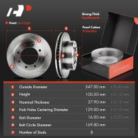 China Front & Rear Disc Brake Rotors & Ceramic Brake Pads for Ford F-350 Super Duty for sale