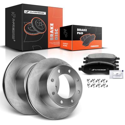China Rear Disc Brake Rotors & Ceramic Brake Pads for Ford F-250 Super Duty 2005-2007 for sale