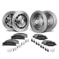 China Front & Rear Disc Brake Rotors & Ceramic Brake Pads for Ford Explorer Lincoln for sale
