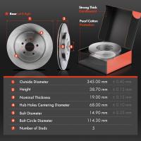 China Front & Rear Disc Brake Rotors & Ceramic Brake Pads for Ford Explorer Lincoln for sale