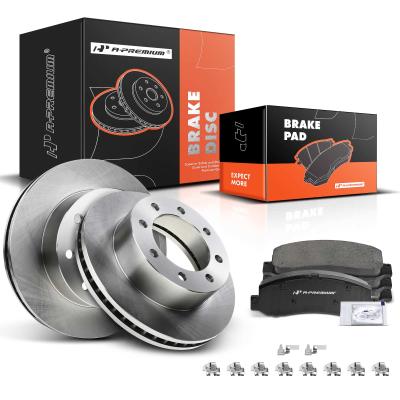 China Front Disc Brake Rotors & Ceramic Brake Pads for Ford F-250 F-350 Super Duty for sale