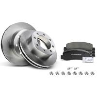 China Front Disc Brake Rotors & Ceramic Brake Pads for Ford F-250 F-350 Super Duty for sale