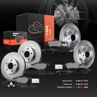 China Front & Rear Disc Brake Rotors & Ceramic Brake Pads for Ford Focus 2011-2018 for sale