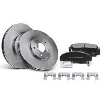 China Front Disc Brake Rotors & Ceramic Brake Pads for Honda Accord Acura CL TL TSX for sale