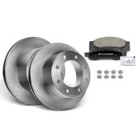 China Rear Disc Brake Rotors & Ceramic Brake Pads for Ford F-250 Surper Duty 2005-2012 for sale