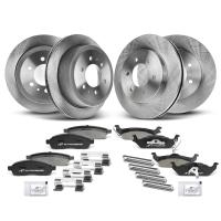 China Front & Rear Disc Brake Rotors & Ceramic Brake Pads for Ford F-150 Lincoln 4WD for sale
