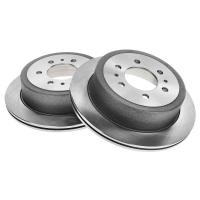 China Front & Rear Disc Brake Rotors & Ceramic Brake Pads for Ford F-150 Lincoln 4WD for sale
