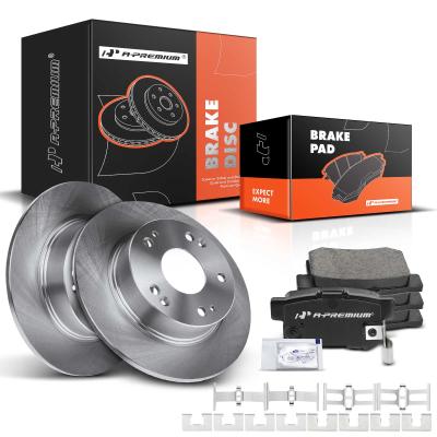 China Rear Disc Brake Rotors & Ceramic Brake Pads for Honda Accord 2003-2007 Acura TSX for sale